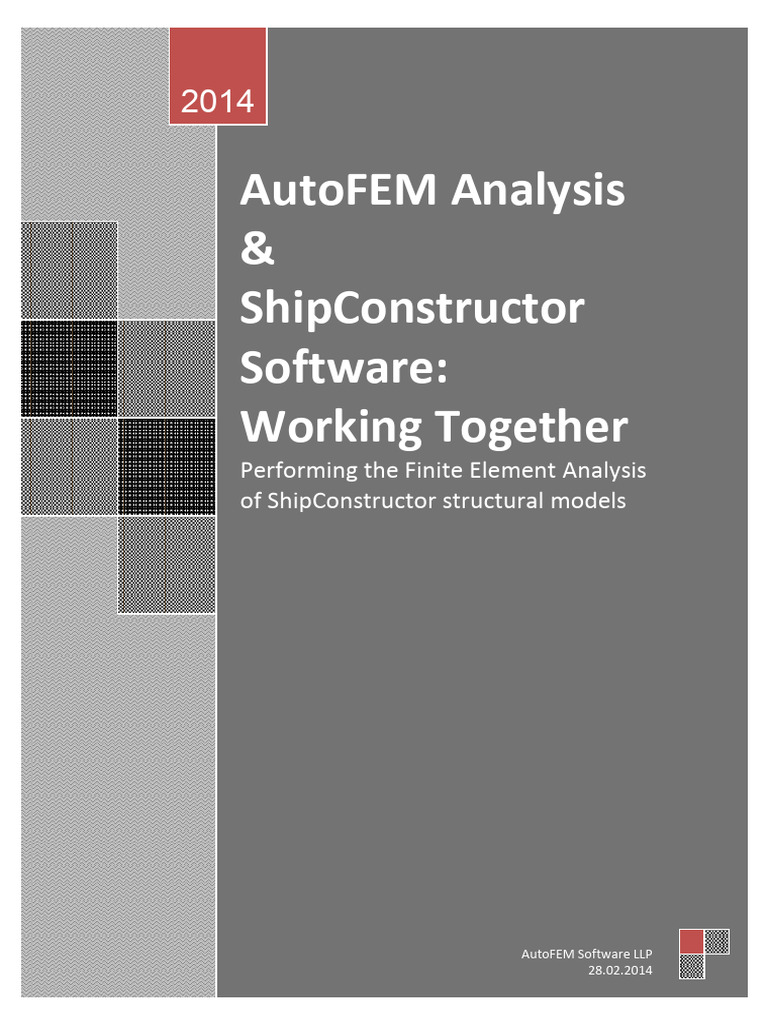 ShipConstructor+AutoFEM-Working Together | PDF | Finite Element Method | Strength Of Materials