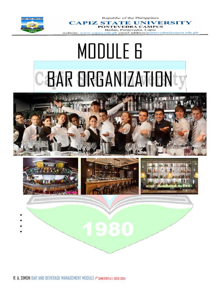 Bar Module 7 | PDF | Bartender