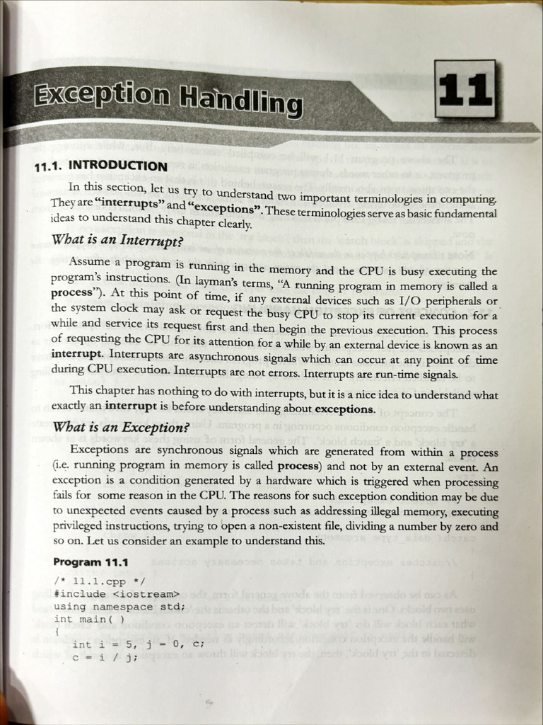 Exception Handling | PDF