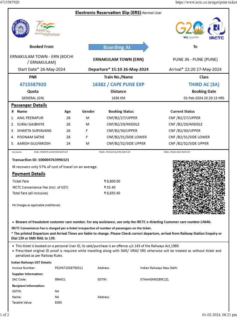 Return Journey | PDF | Payments