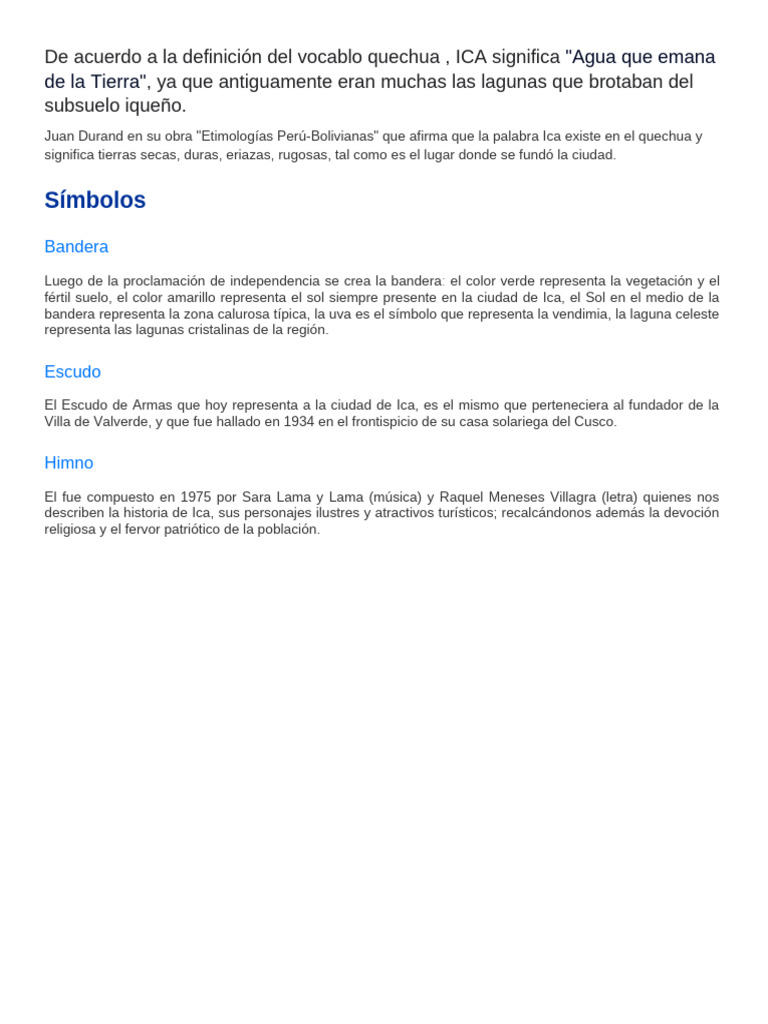 Simbolos de Ica | PDF