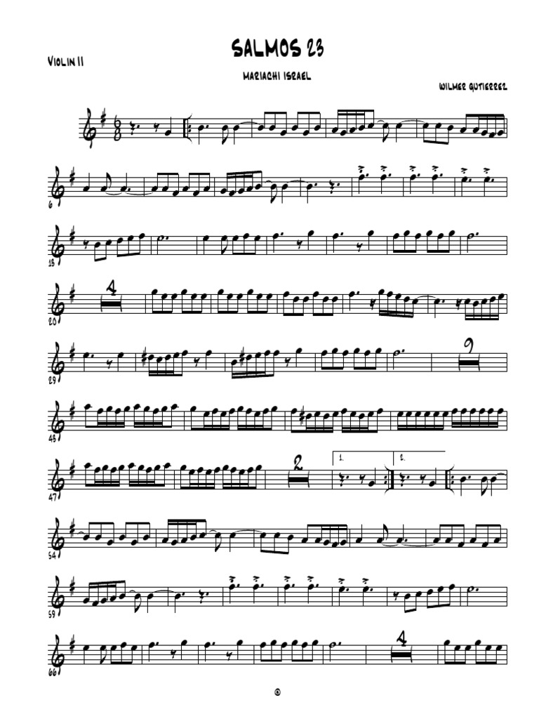 salmos 23 - Violin II | PDF