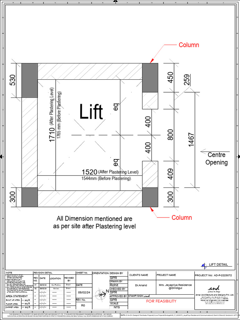 LIFT PIT DETAIL | PDF