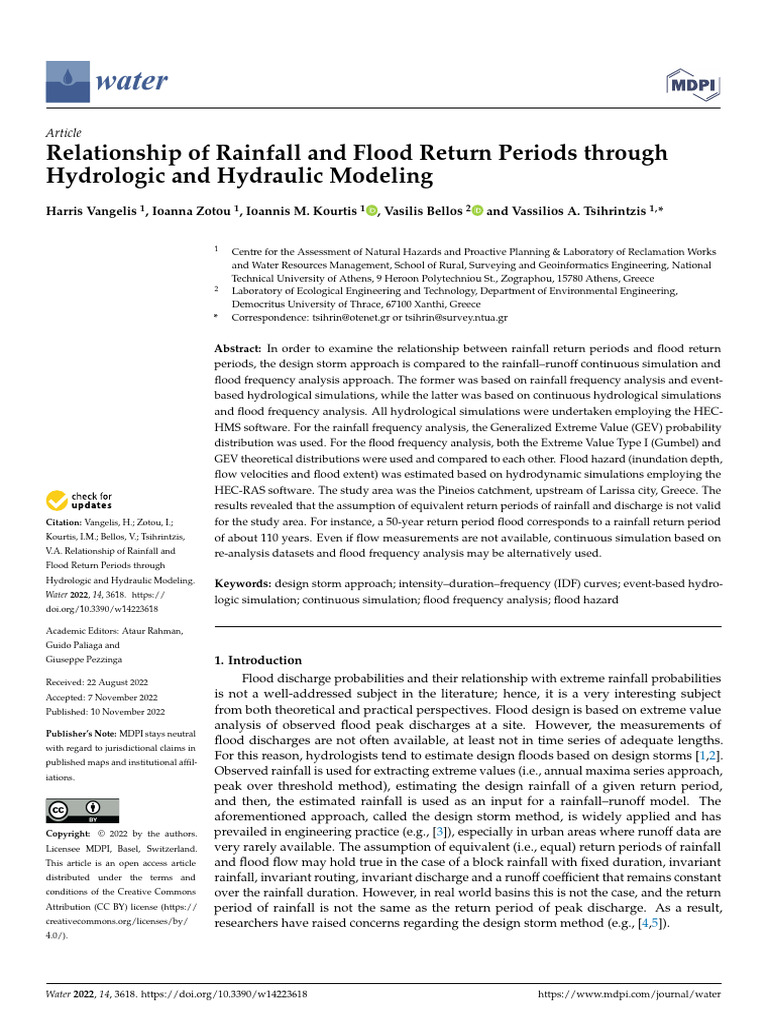 water-14-03618 | PDF | Flood | Statistical Theory
