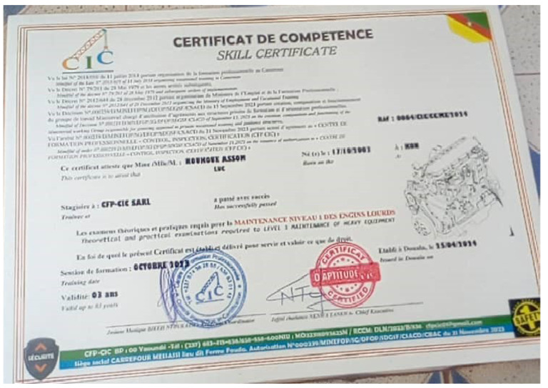 Certificat de Competence | PDF