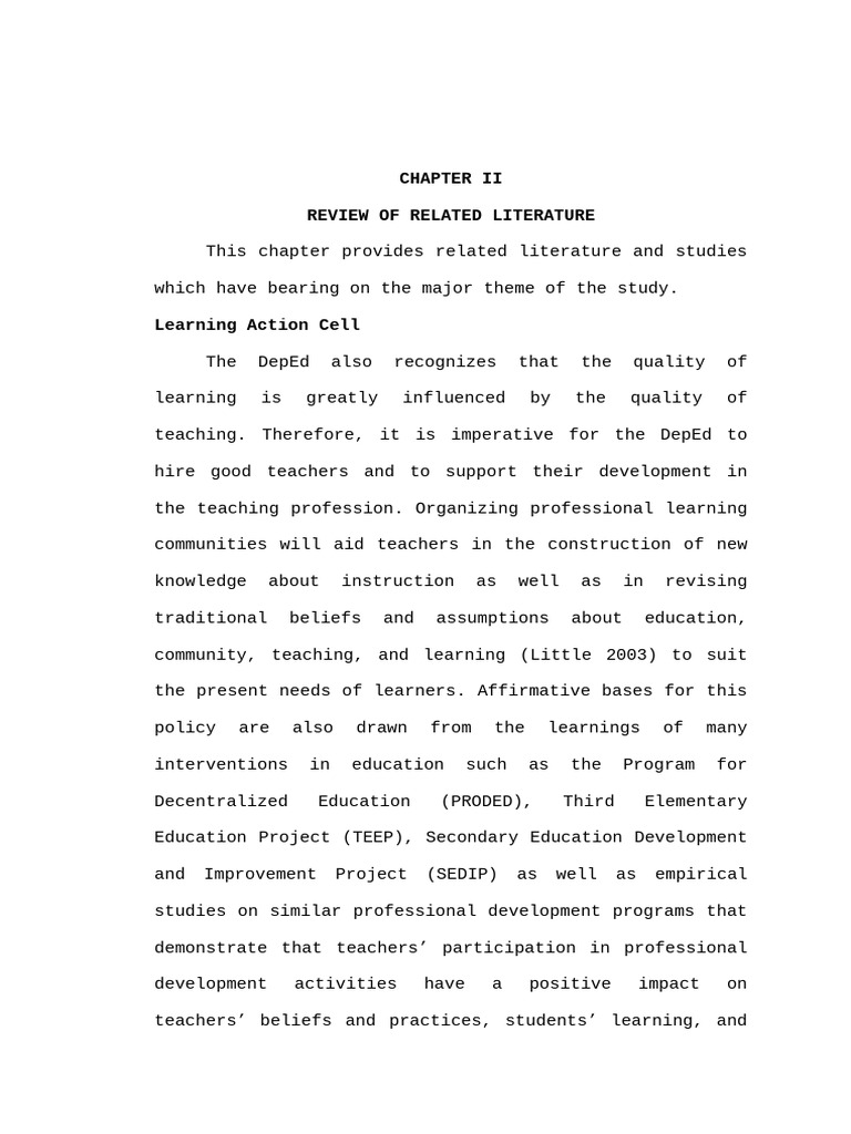 Effectiveness of Instructional Supervision to academic performance RRL ...