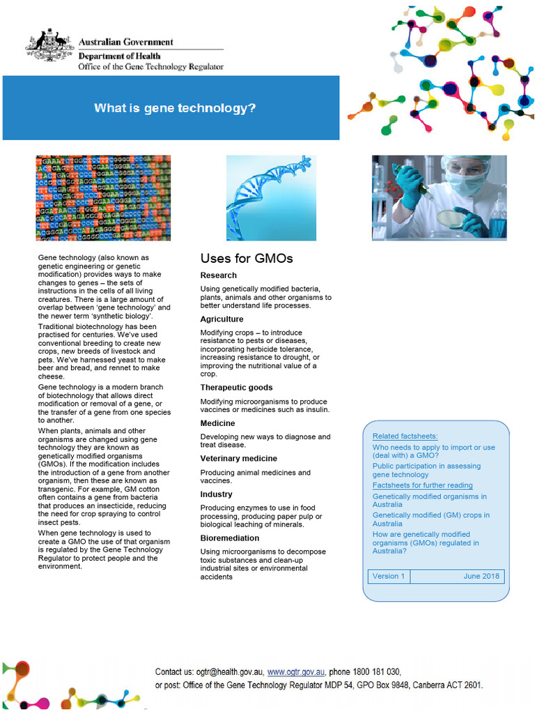 02 - What Is Gene Technology | PDF | Genetic Engineering | Genetically ...