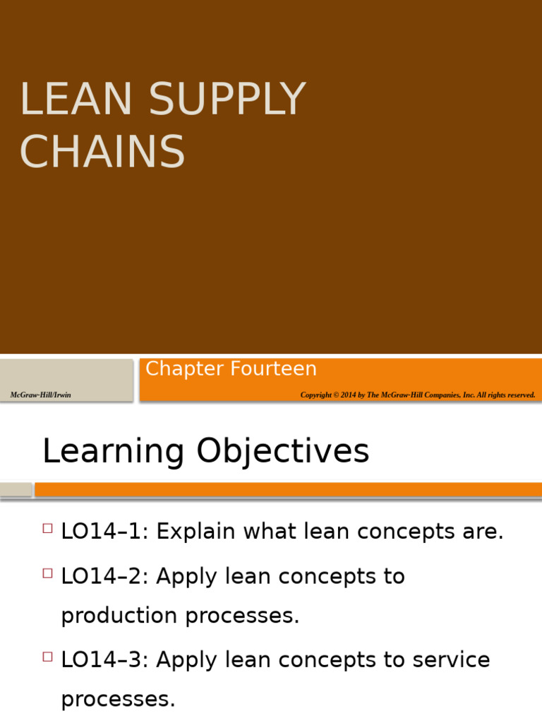 C14 Lean | PDF | Lean Manufacturing | Supply Chain