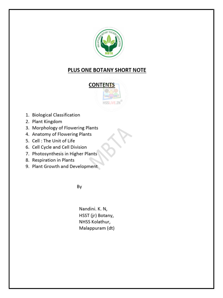 Botany | PDF | Leaf | Petal