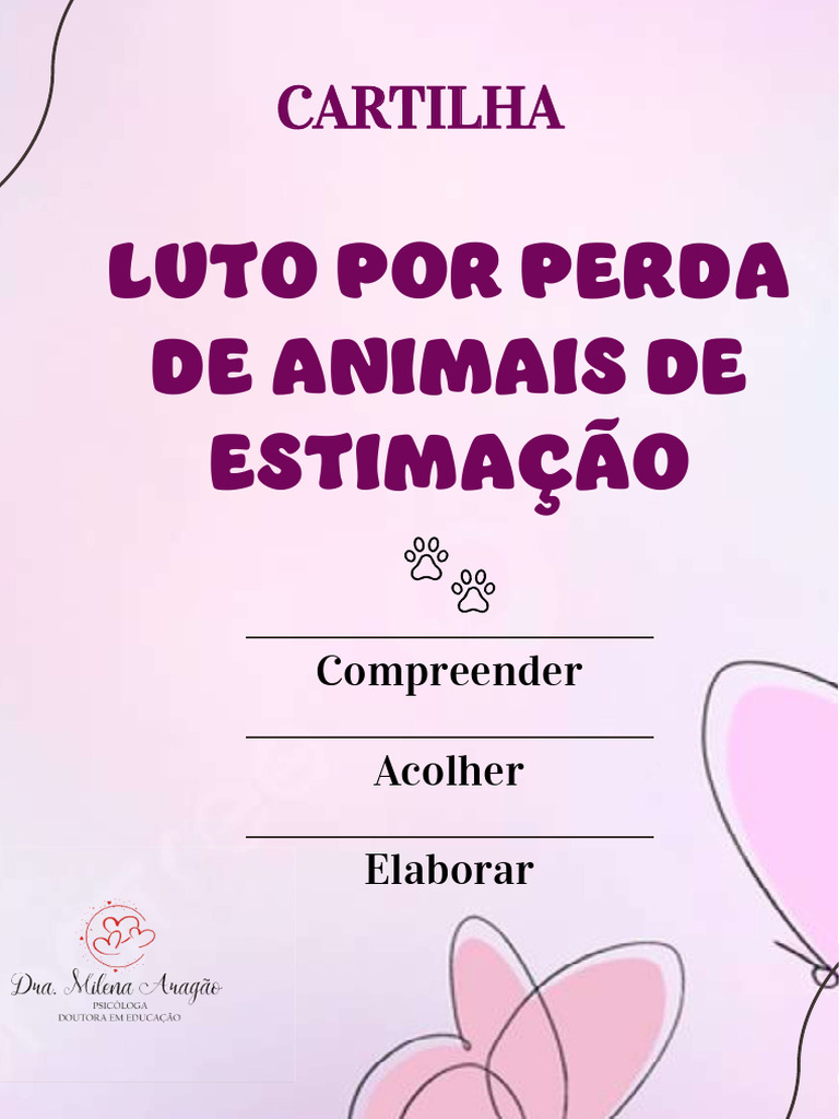 Luto por Animais de Estimação: Cartilha | PDF | Dor | Vida