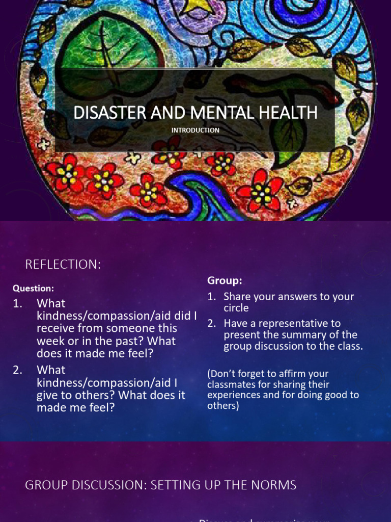 Disaster Impact on Mental Health Awareness | PDF | Mental Health ...