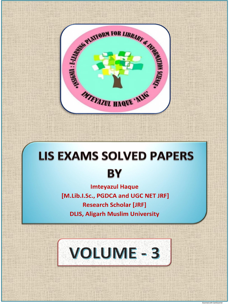 Lis Question Paper Vol 3 | PDF