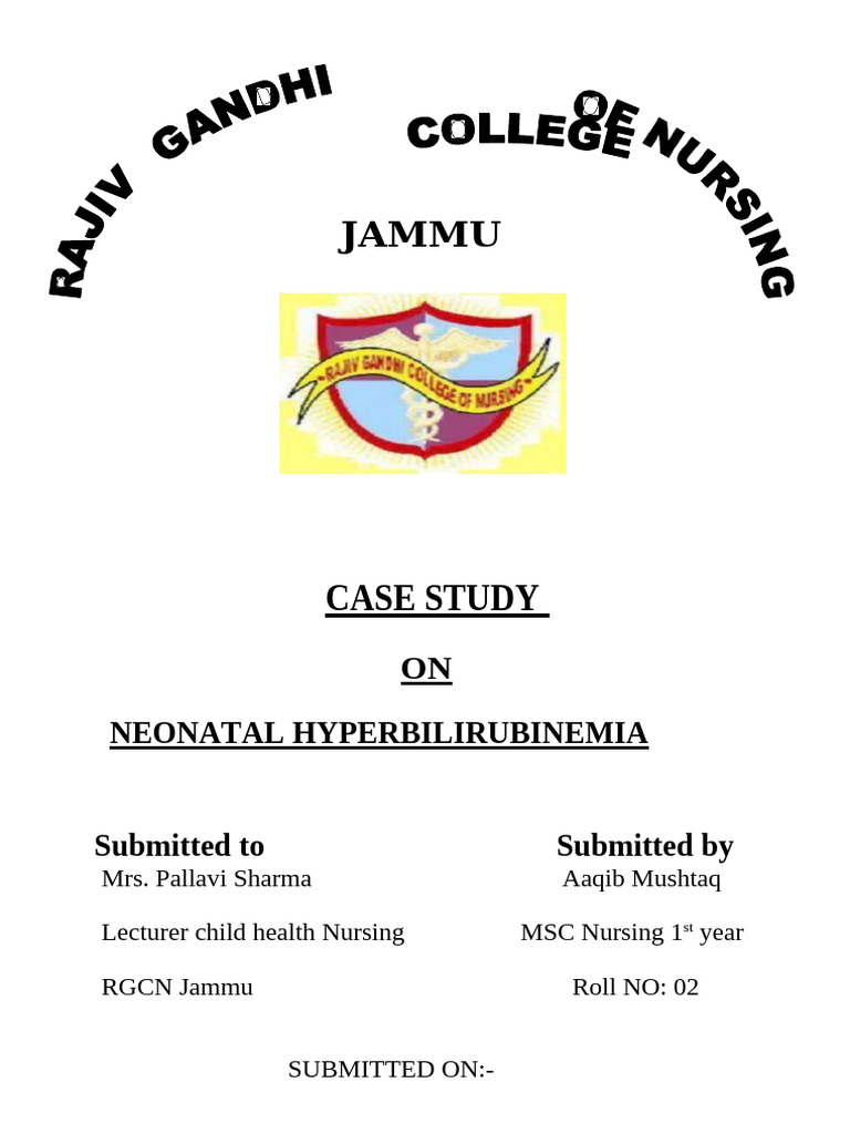 Case Study On Neonatal Hyperbilirubinemia | PDF | Liver | Medical ...