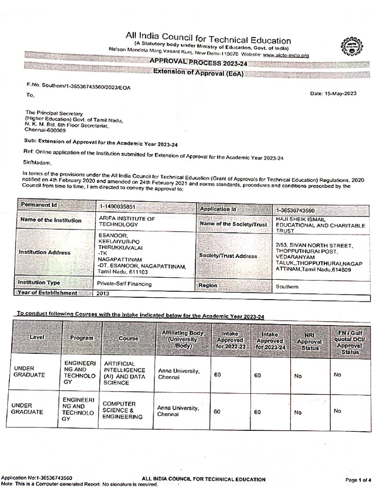 Profile 5076 8610 Aicte Approval | PDF