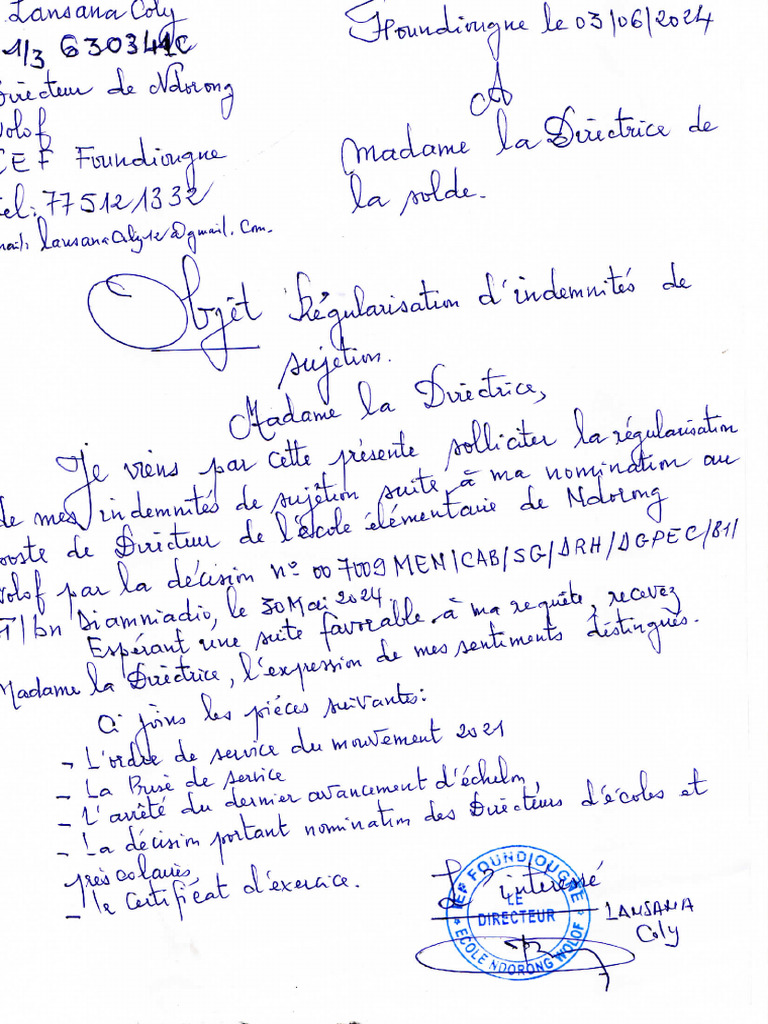 Demande de Régularisation | PDF