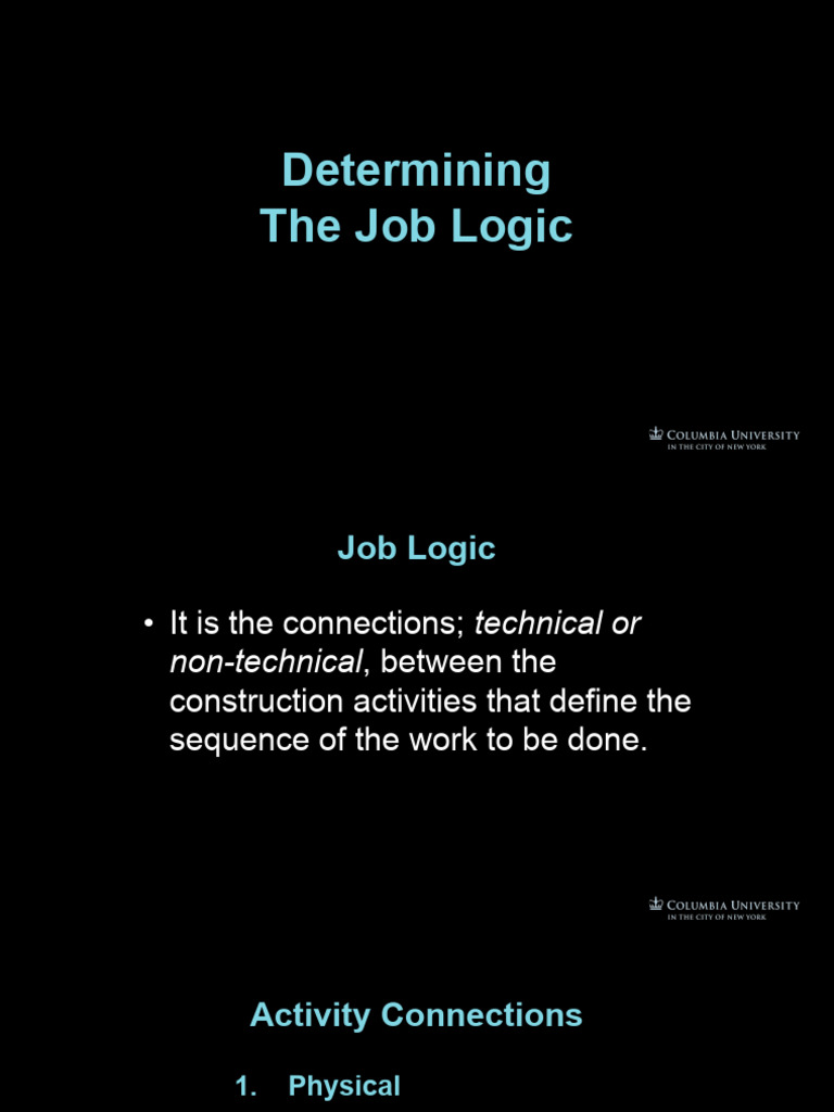 CtTBhDNPTj-sv7wkbVAaZQ CM1 W5 Determining-the-Job-Logic | PDF