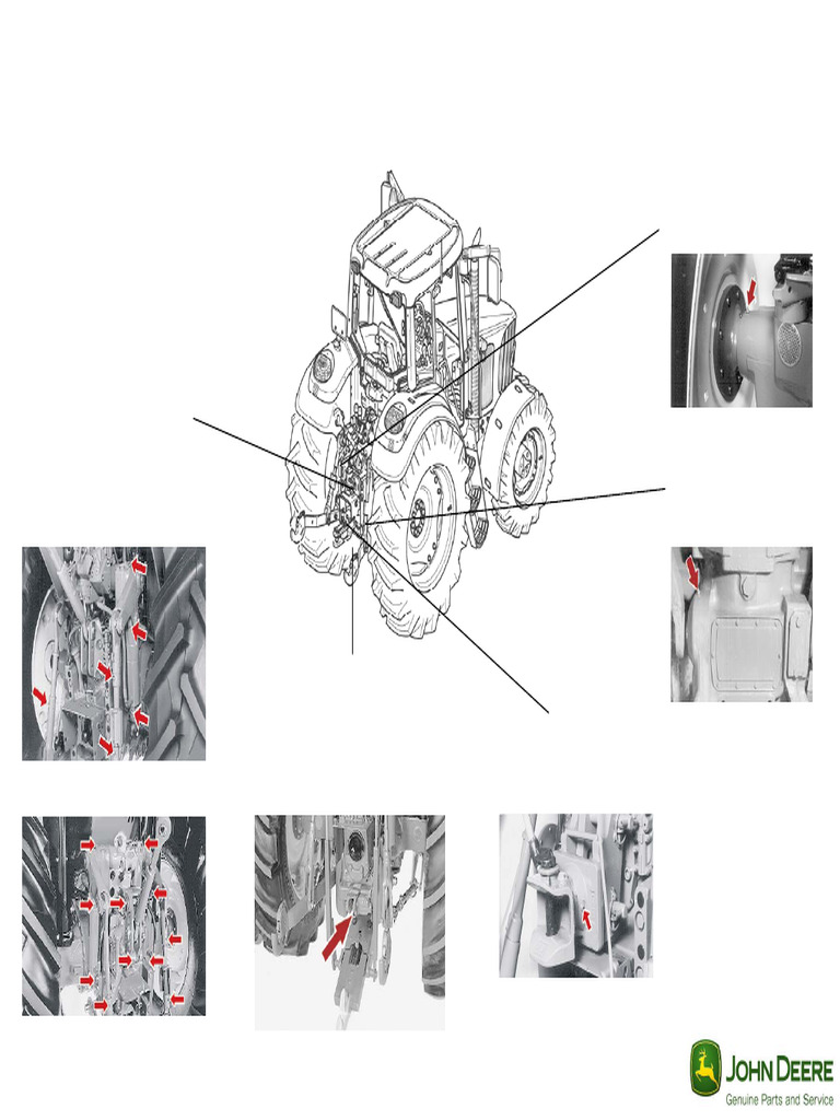 Resumen Puntos de Engrase 6020 | PDF | Eje | Tractor