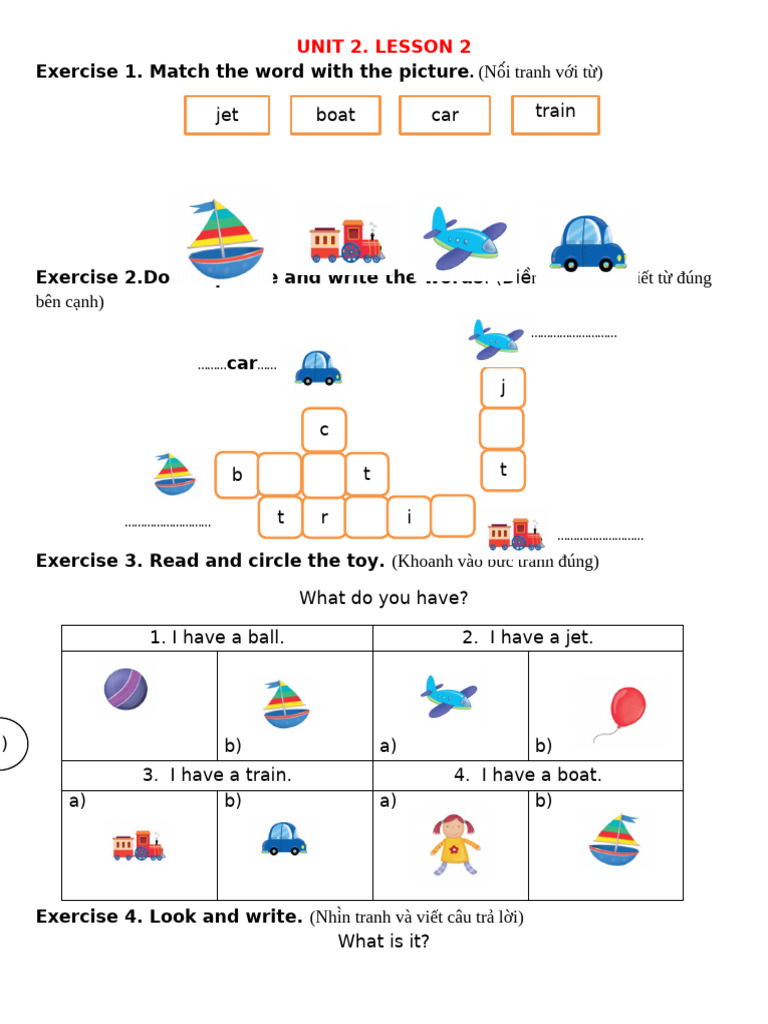 Unit2. Lesson2.exercises | PDF