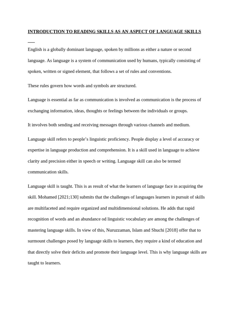 GSP 101 Seminar Presentation - Group 7 | PDF | Reading Comprehension | Psycholinguistics