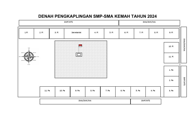 Denah Pengkaplingan Smp-Sma Kemah Tahun 2024 | PDF