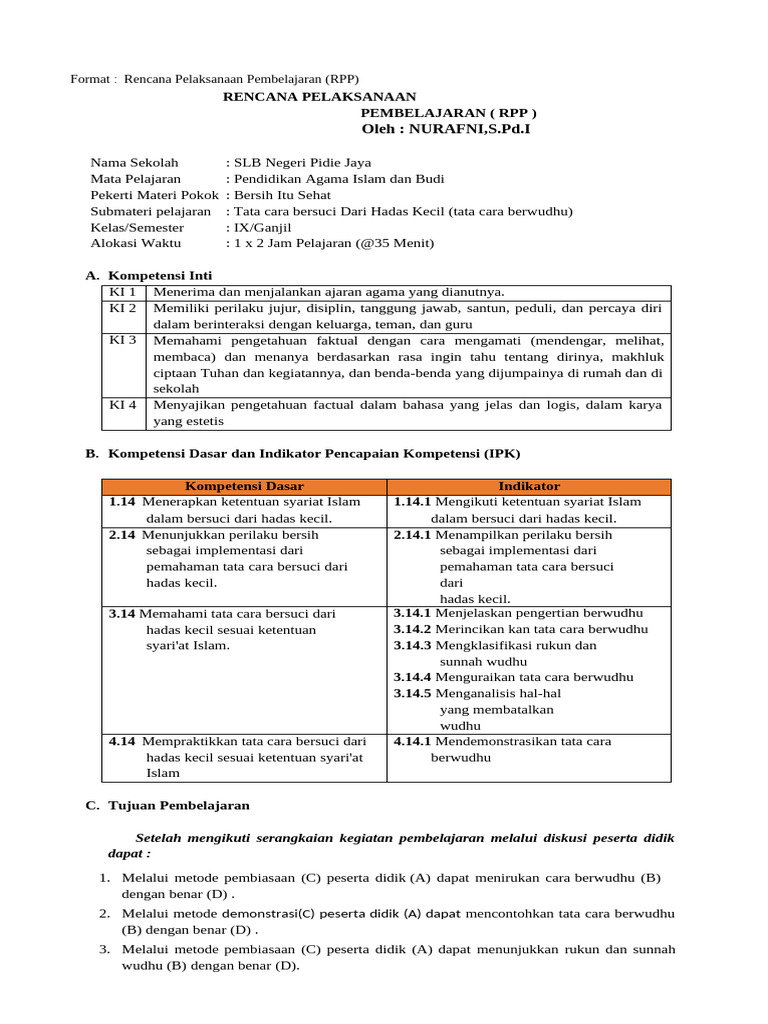 LKPD Wudhu | PDF | Karier & Perkembangan | Kesehatan Holistik