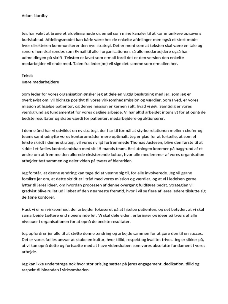 Udkast Til Øvelse 2 I IK | PDF