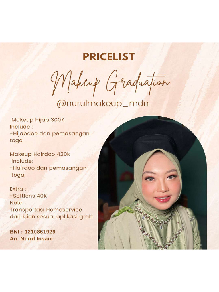 Makeup Grad Pricelist | PDF