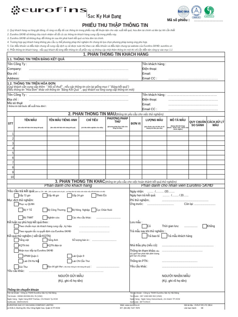 Phie U Thu Tha P Tho NG Tin Kha CH Ha NG Application Form | PDF