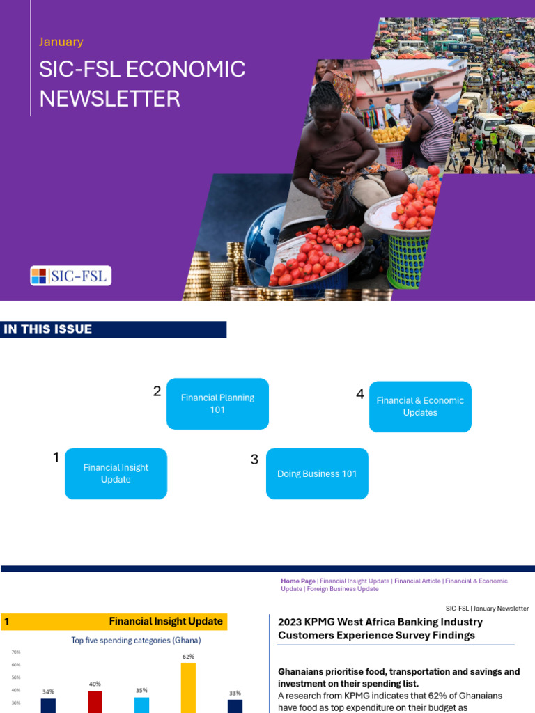 SIC-FSL Economic Newsletter - January Edition | PDF | Expense | Inflation