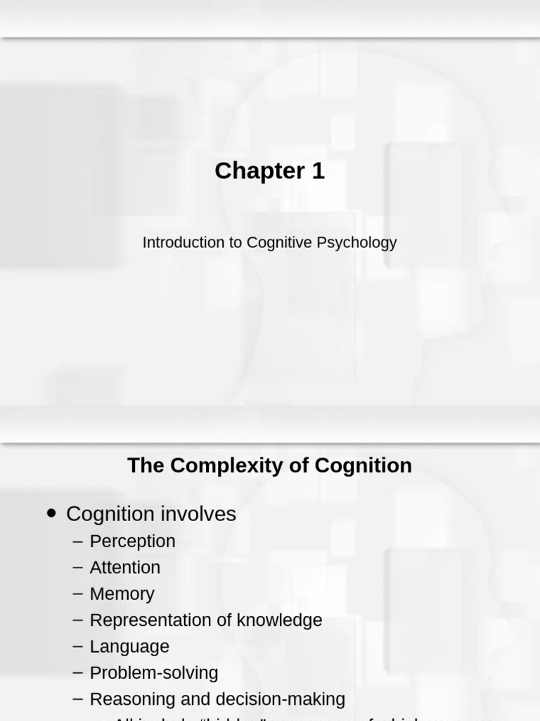 Cognitive Psychology | PDF | Cognition | Mental Chronometry