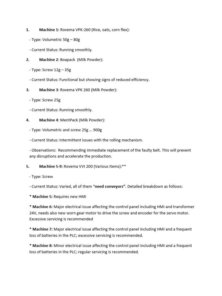 Packing Machines Report | PDF