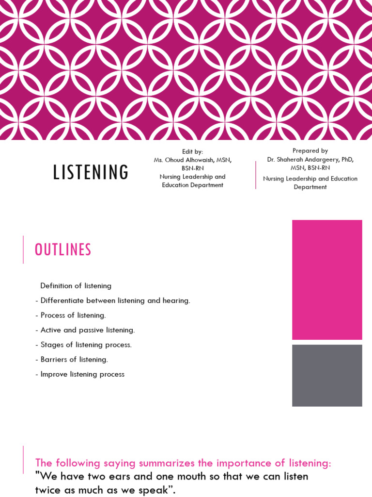 Lecture 3 Listening | PDF | Feeling | Empathy