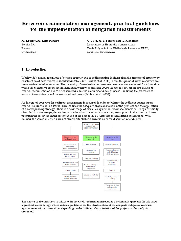 2016-1116 Launay_Leite Ribeiro_Juez_Franca_Schleiss_Reservoir sedimentation management practical ...