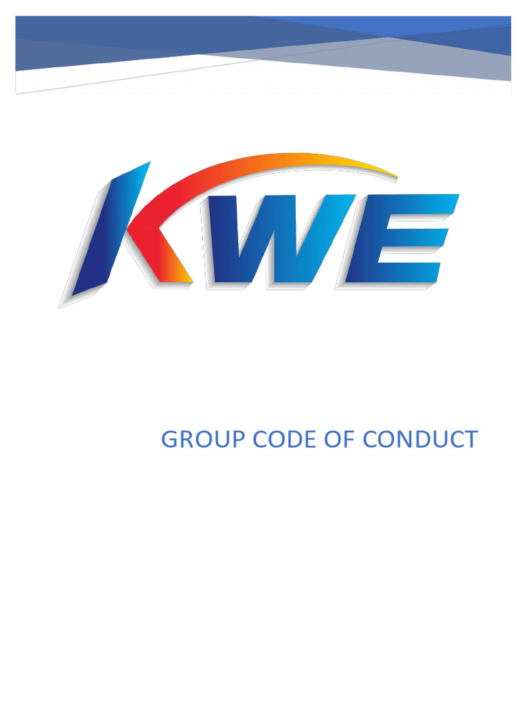 KWE Group Code of Conduct | PDF | Employment | Bribery