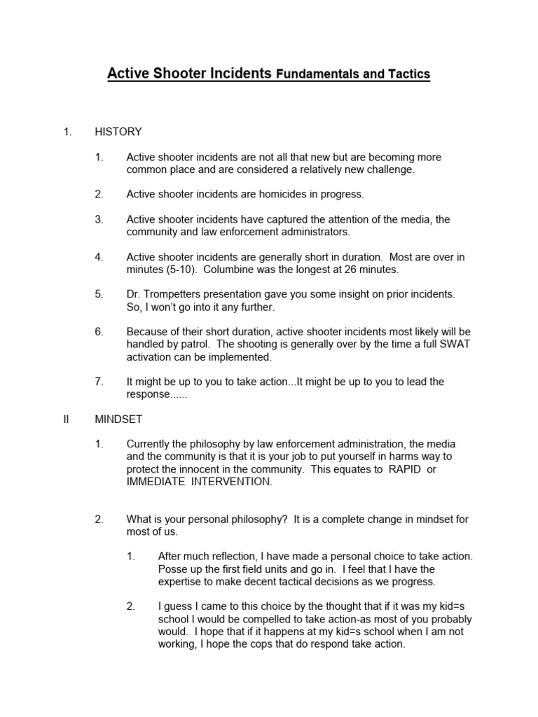 Modesto PD Tactical Response School Comm Final | PDF | Swat | Police