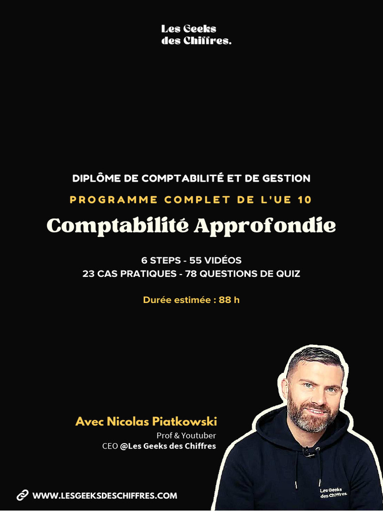 Formation DCG avec Nicolas Piatkowski | PDF | Bilan comptable ...