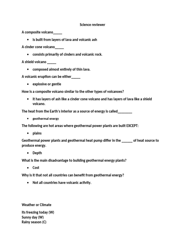 Science Reviewer | PDF | Volcano | Magma
