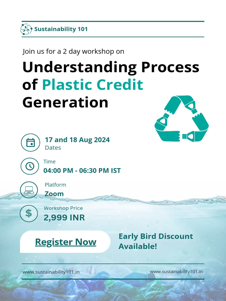 Plastic Credit Workshop for Professionals | PDF | Sustainability ...
