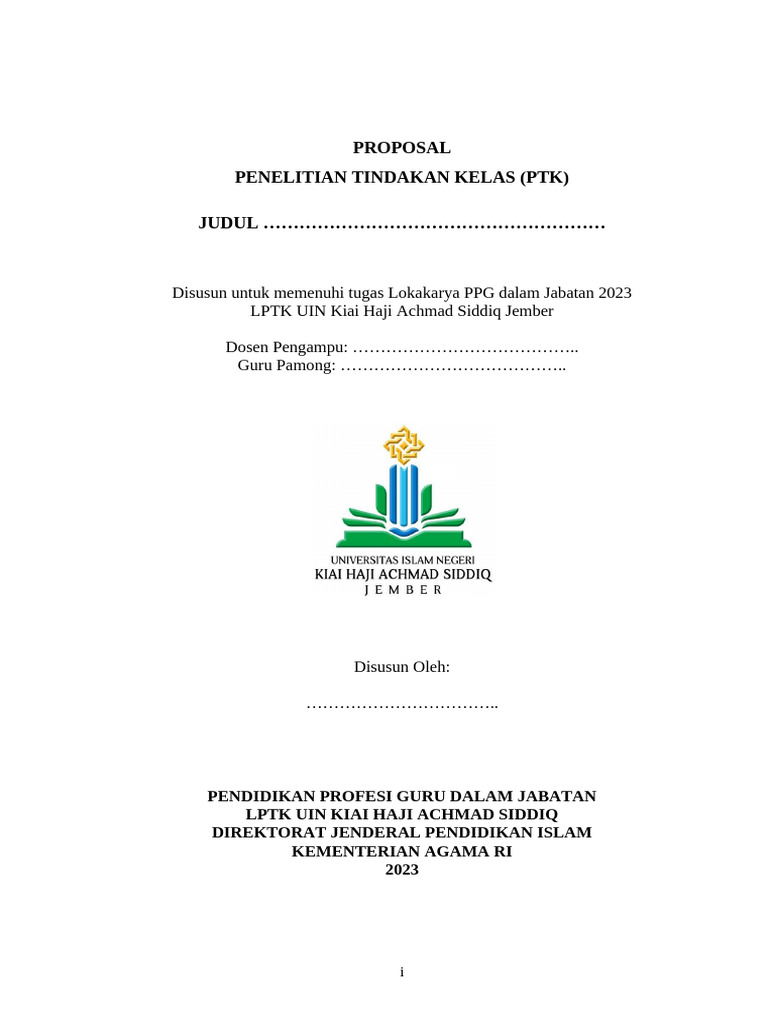 Format Proposal PTK 2023 Batch 2 Sudah Diedit | PDF | Karier & Perkembangan | Komputer