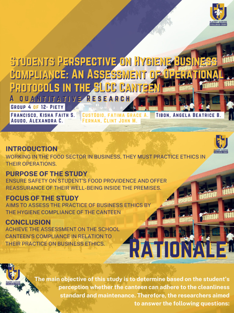 Students Perspective On Hygiene Business Compliance: An Assessment On ...