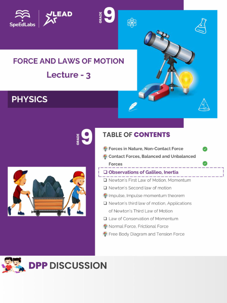 Force And Laws Of Motion L3 Pdf