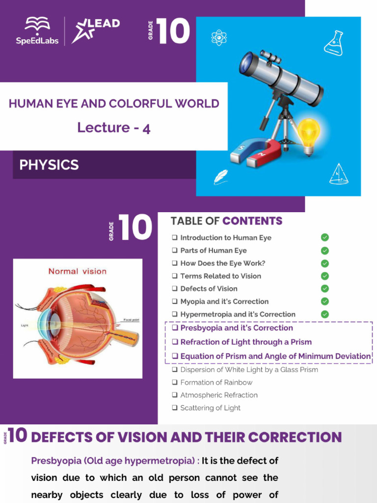 The Human Eye and Colorful World-L4 | PDF