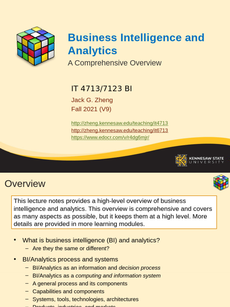 BI Analytics Overview | PDF | Business Intelligence | Analytics