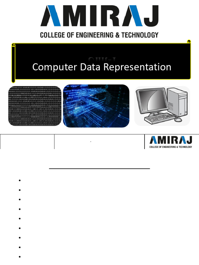 COA - Unit-1 (Amiraj) - VisionPapers - in | PDF | Binary Coded Decimal | Computer Data