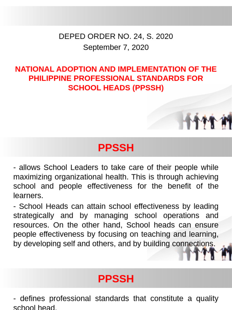 PPSSH | PDF | Leadership | Teachers