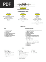 Tramway Timog Package PDF | PDF | Lunch | Salad