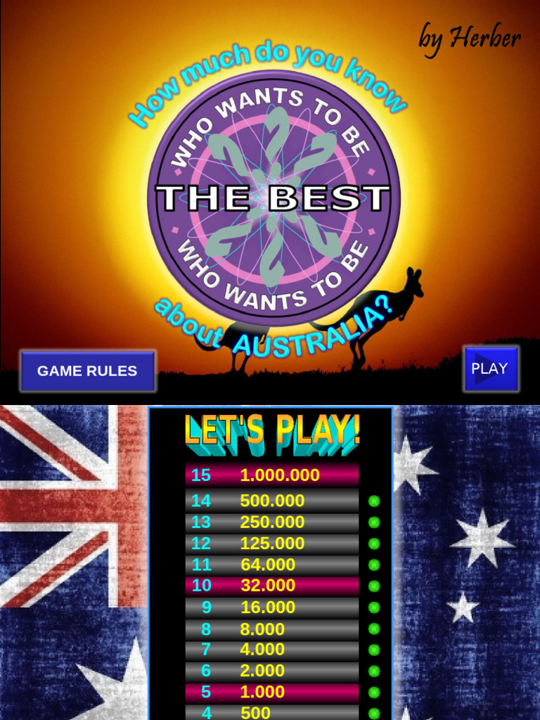Who Wants To Be The Best Australia Fun Activities Games Games - 81760 ...