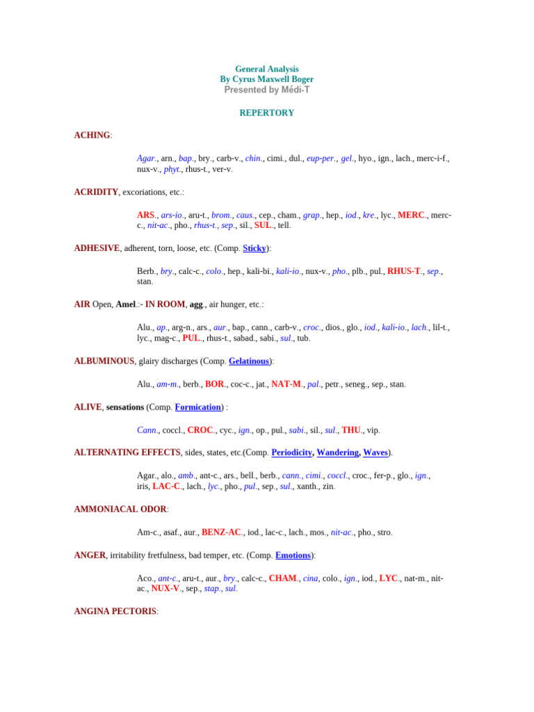 Boger General Analysis | PDF