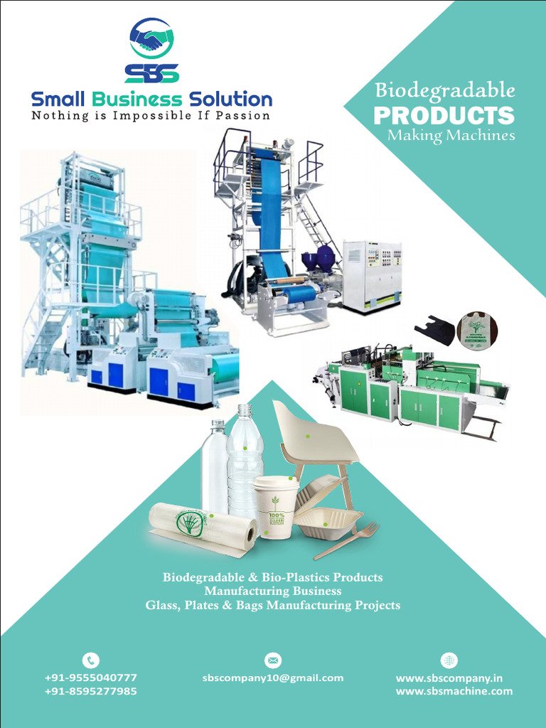 Fully Automatic Biodegradable Full Plant Sbs 45mm | PDF | Screw ...