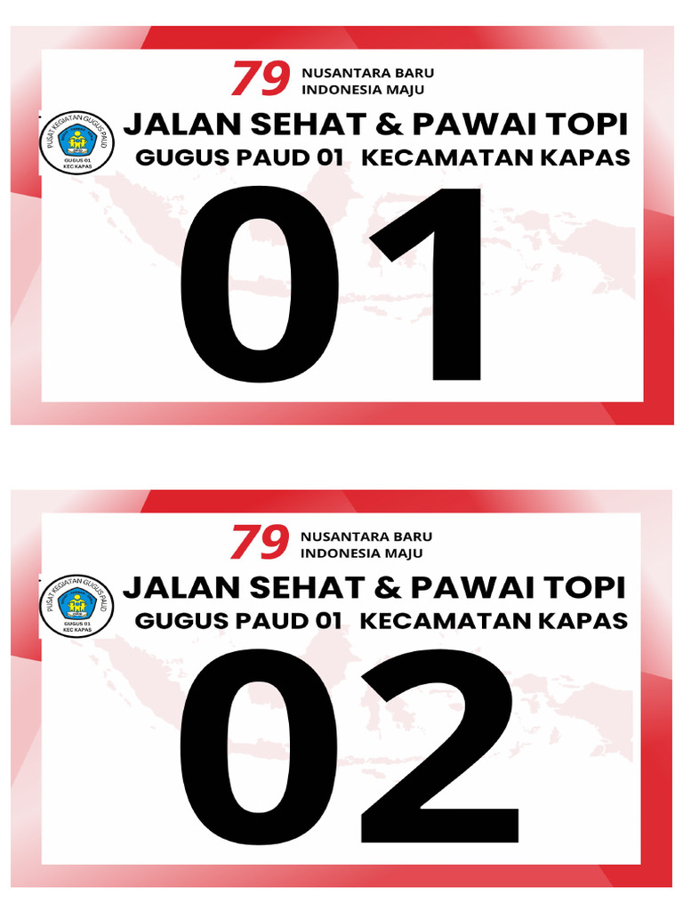 NOMOR Peserta Pawai Topi 2024 | PDF